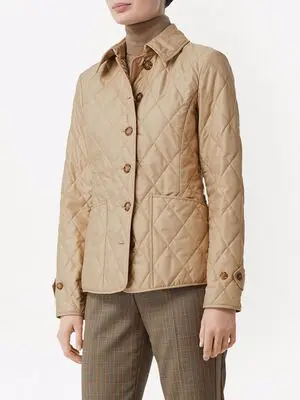 Burberry Diamond-quilted Jacket - Neutrals