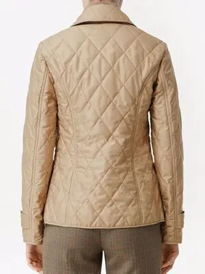 Burberry Diamond-quilted Jacket - Neutrals