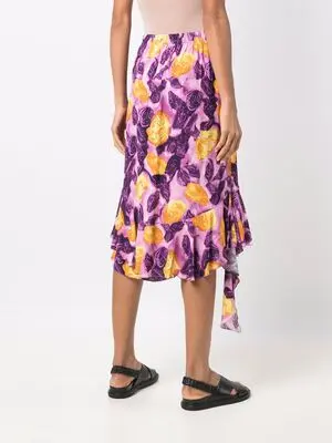 Marni Graphic-print Midi Skirt