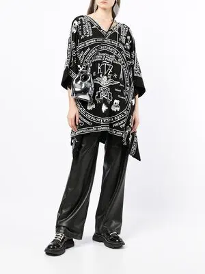 KTZ Church Print Kaftan Shirt