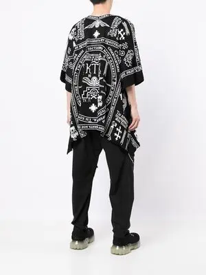 KTZ Church Print Kaftan Shirt