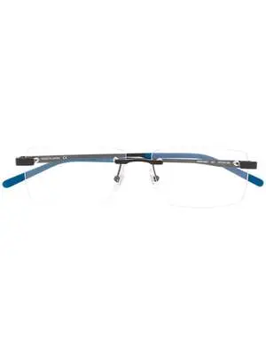 Montblanc Two-tone Square-frame Glasses - Black