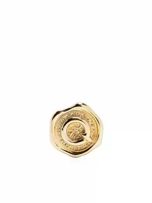 MARIA BLACK Letter Q Coin Pendant - Gold