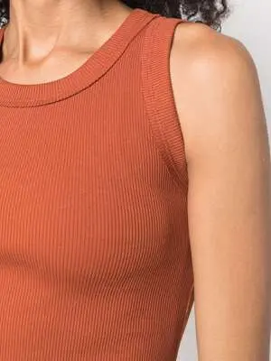 STYLAND Fine-ribbed Vest Top - Orange