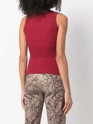 STYLAND Fine-ribbed Tank Top - Red