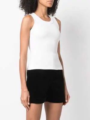 STYLAND Organic Cotton-blend Vest Top - White