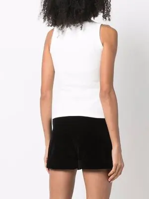 STYLAND Organic Cotton-blend Vest Top - White