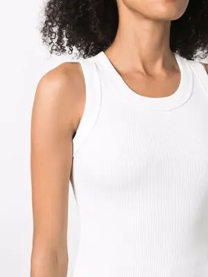 STYLAND Organic Cotton-blend Vest Top - White