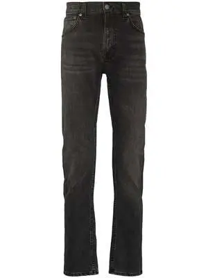 Nudie Jeans Lean Dean Slim-fit Jeans - Black