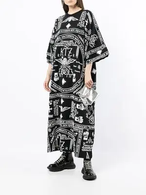 KTZ Church Print Cotton Kaftan