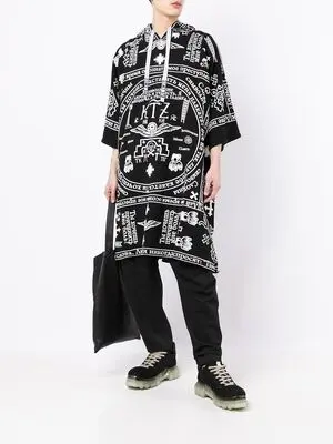 KTZ Church Print Hooded Kaftan