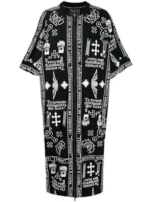 KTZ Printed Zipped Kaftan