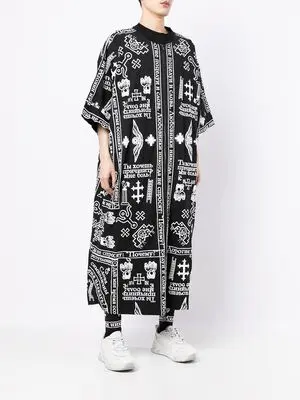 KTZ Printed Zipped Kaftan
