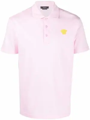 Versace Logo-patch Polo Shirt