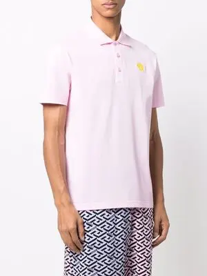 Versace Logo-patch Polo Shirt