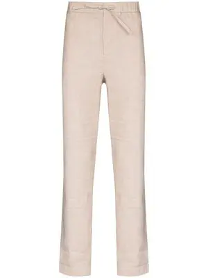 Frescobol Carioca Oscar Drawstring Chino Trousers - Neutrals