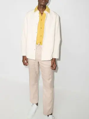 Frescobol Carioca Oscar Drawstring Chino Trousers - Neutrals