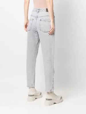 Brunello Cucinelli Tapered-leg Jeans - Grey