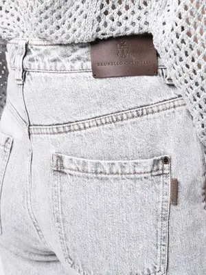 Brunello Cucinelli Tapered-leg Jeans - Grey