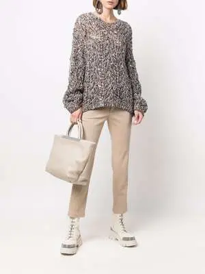 Brunello Cucinelli Cropped Chino Trousers - Neutrals