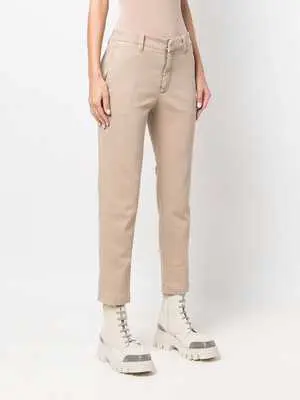 Brunello Cucinelli Cropped Chino Trousers - Neutrals