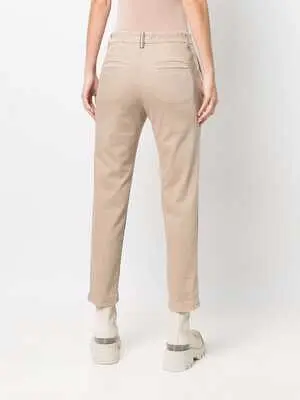 Brunello Cucinelli Cropped Chino Trousers - Neutrals