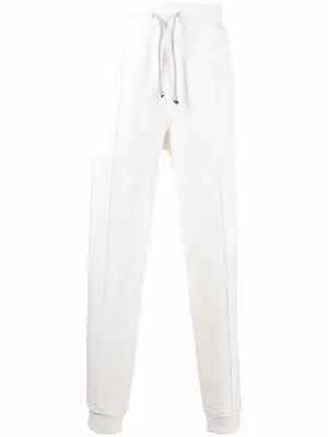 Brunello Cucinelli Drawstring Track Pants - White