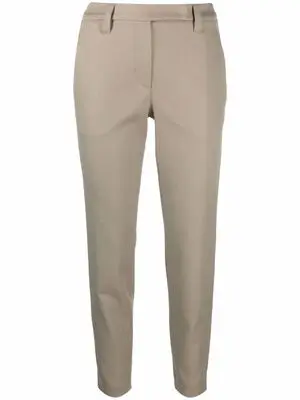 Brunello Cucinelli Elasticated-waist Cropped Trousers