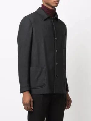 DELL'OGLIO Single-breasted Wool-blend Jacket