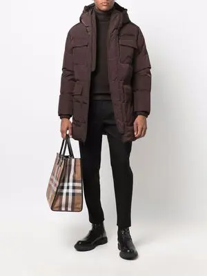DELL'OGLIO Merino Knit Roll Neck Jumper - Brown