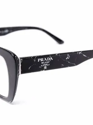 Prada Marbled Cat Eye Frame Glasses