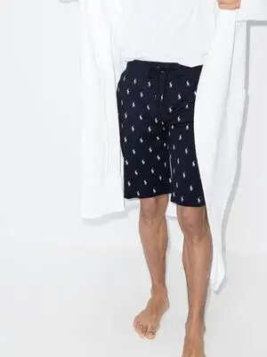 Polo Ralph Lauren Logo Print Pajama Shorts