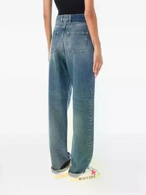 GOLDEN GOOSE Medium Wash Wide Leg Jeans - Blue