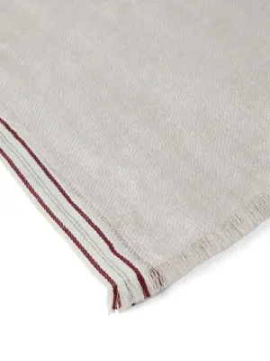 Brunello Cucinelli Stripe Border Scarf
