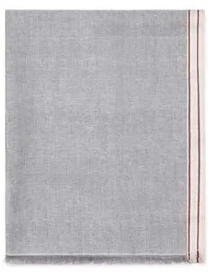Brunello Cucinelli Solid Border Scarf