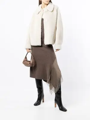 Goen.j Dolman Sleeves Shearling Jacket