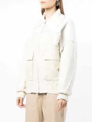 Goen.j Frayed-detail Bomber Jacket