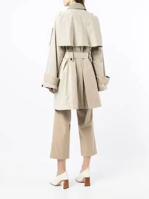 Goen.j Colour-block Oversized Trench Coat