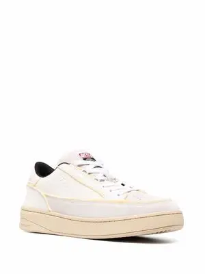 DIESEL® Leather Panelled Trainers - White