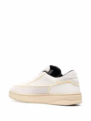 DIESEL® Leather Panelled Trainers - White