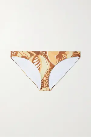 Mara Hoffman Zoa Printed Recycled Bikini Briefs - Yellow