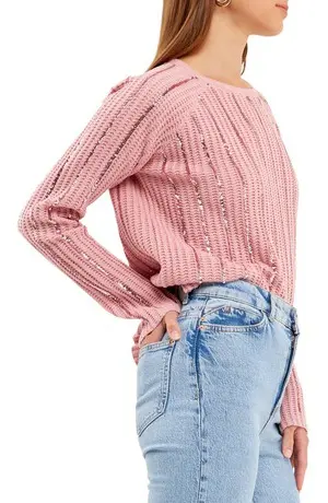 Endless Rose Sequin Detail Knit Sweater