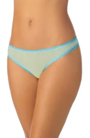 ON GOSSAMER Hip-g Mesh Thong Ambrosia