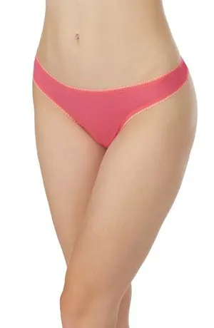 ON GOSSAMER Hip-g Mesh Thong Azalea Pink