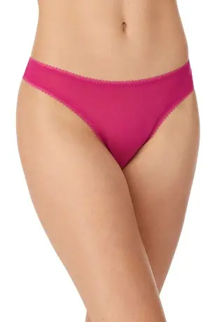 ON GOSSAMER Hip-g Mesh Thong Cherry Magenta