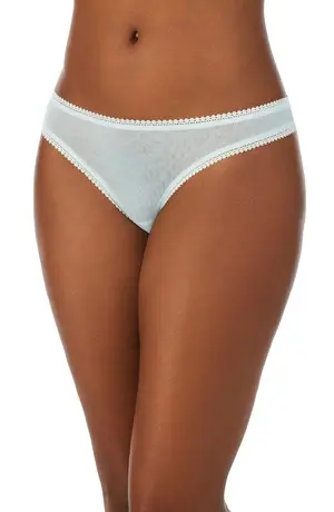 ON GOSSAMER Hip-g Mesh Thong Clear Water