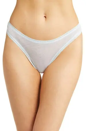 ON GOSSAMER Hip-g Mesh Thong Light Breeze