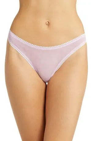 ON GOSSAMER Hip-g Mesh Thong Lupine