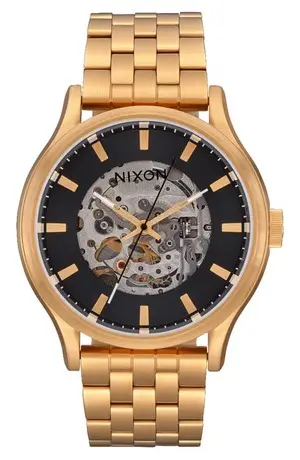 Nixon Spectra Automatic Bracelet Watch Black/gold