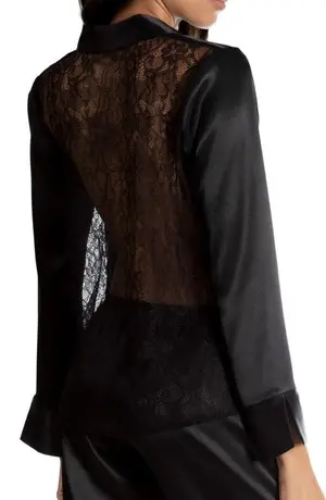 IN BLOOM BY JONQUIL Charlize Lace Back Crop Pajamas